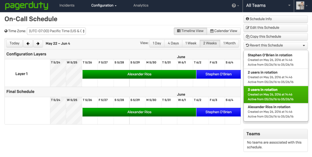 Go Back in Time With Revert a Schedule | PagerDuty